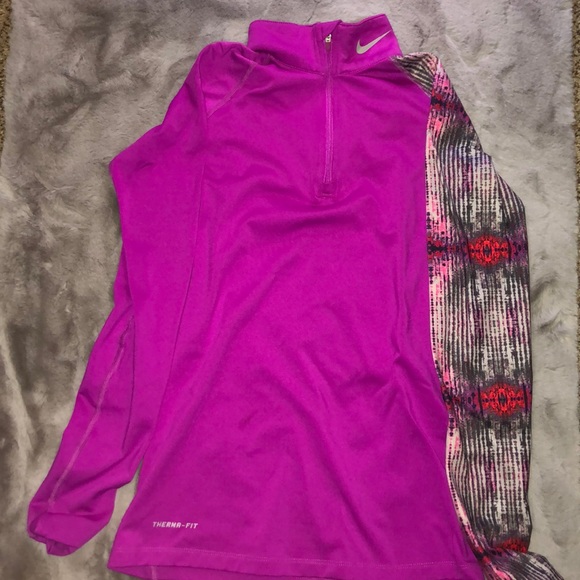 Nike | Jackets & Coats | Magenta Nike Drifit Half Zip | Poshmark